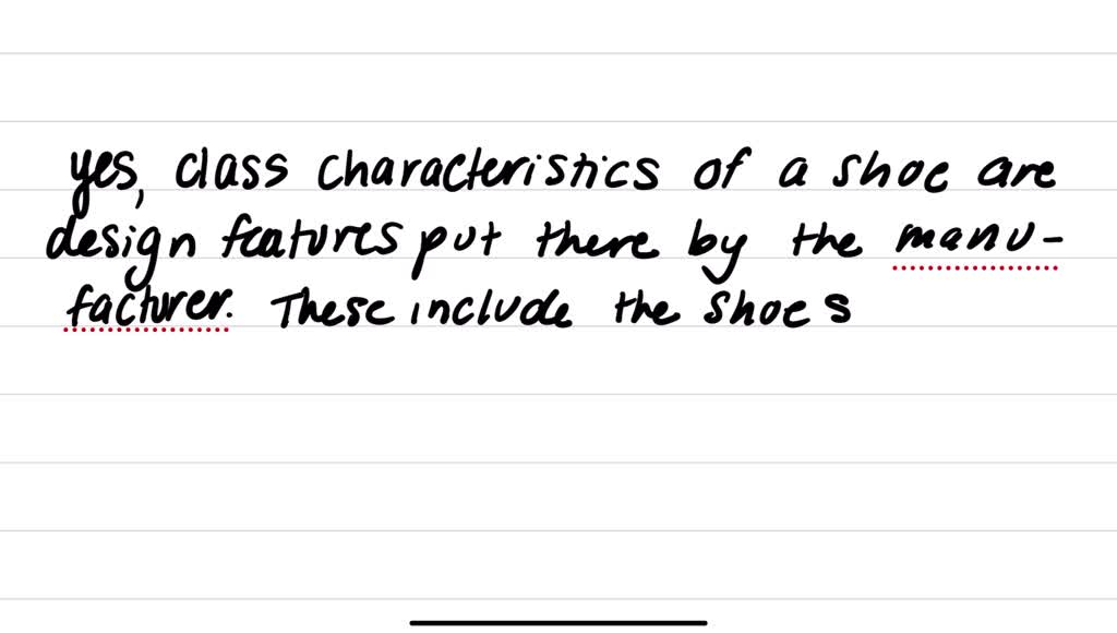 SOLVED: Are class characteristics design features put there by the ...