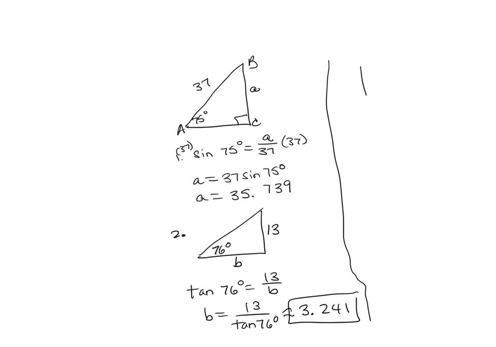 SOLVED: Try this outl Try this outl Use the given figure to solve the remaining parts of right ...