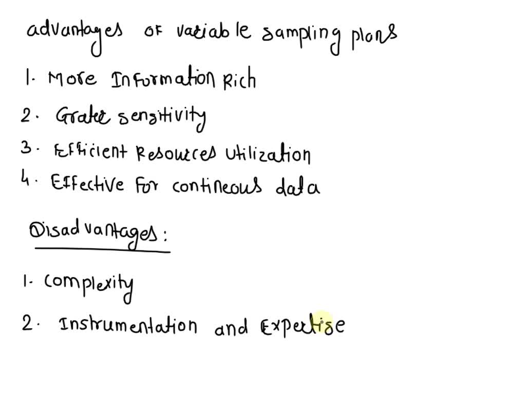 SOLVED: Explain briefly the difference between sampling plans for ...