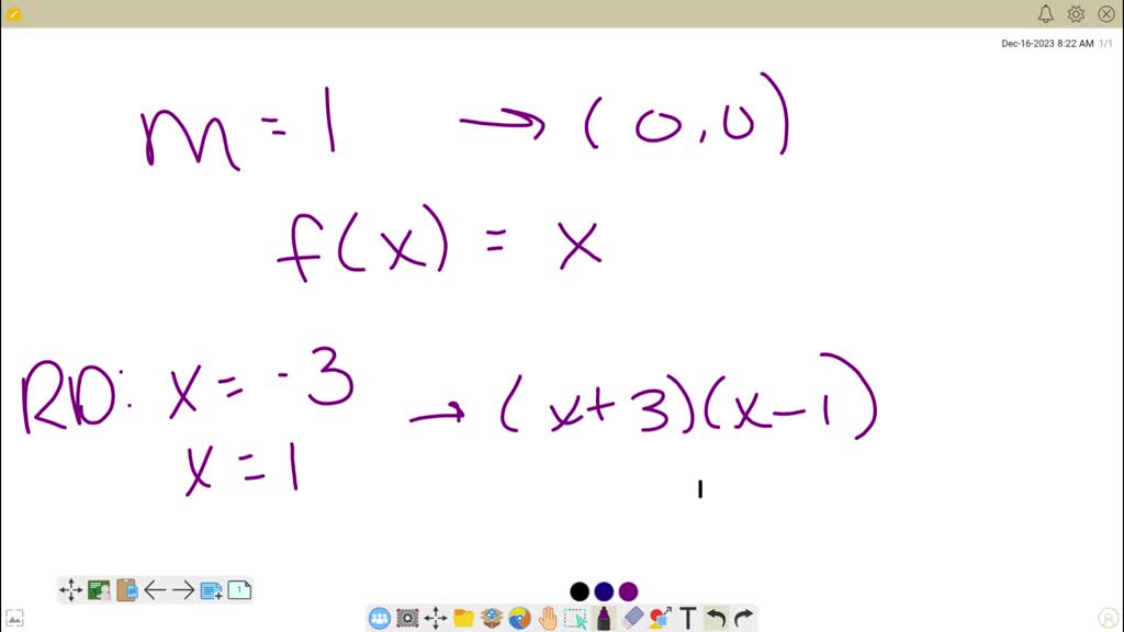 Construct a function that passes through the origin with a constant slope of 1, with removable ...
