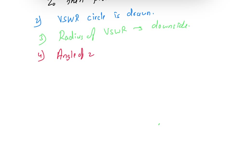 SOLVED: 1. Fill in the missing VSWR r values: VSWR: 2.0 Reflection Coefficient: 0.125 Load: Open ...