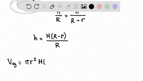 SOLVED:A cylindrical hole of radius a is bored through a solid right ...