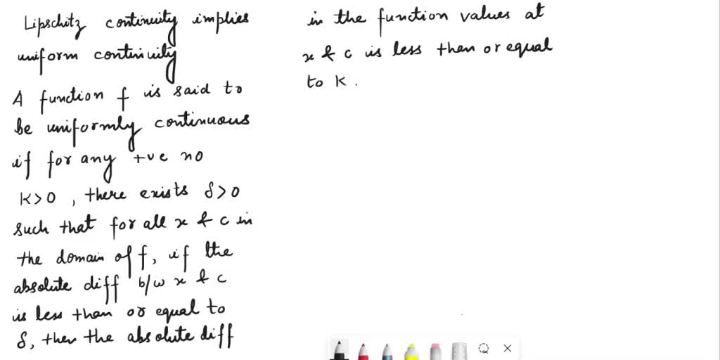 SOLVED: Continuity and Differentiability We know that functions that ...