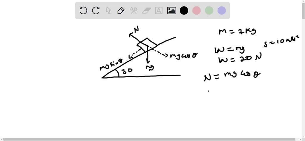 SOLVED: A large box, A, sits on a rough slope. What is true about the ...