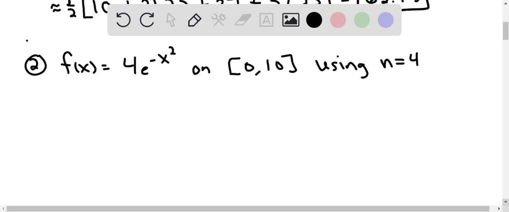 Solved Calculate The Left Riemann Sum For The Value Of N When Rounding Given Function Over