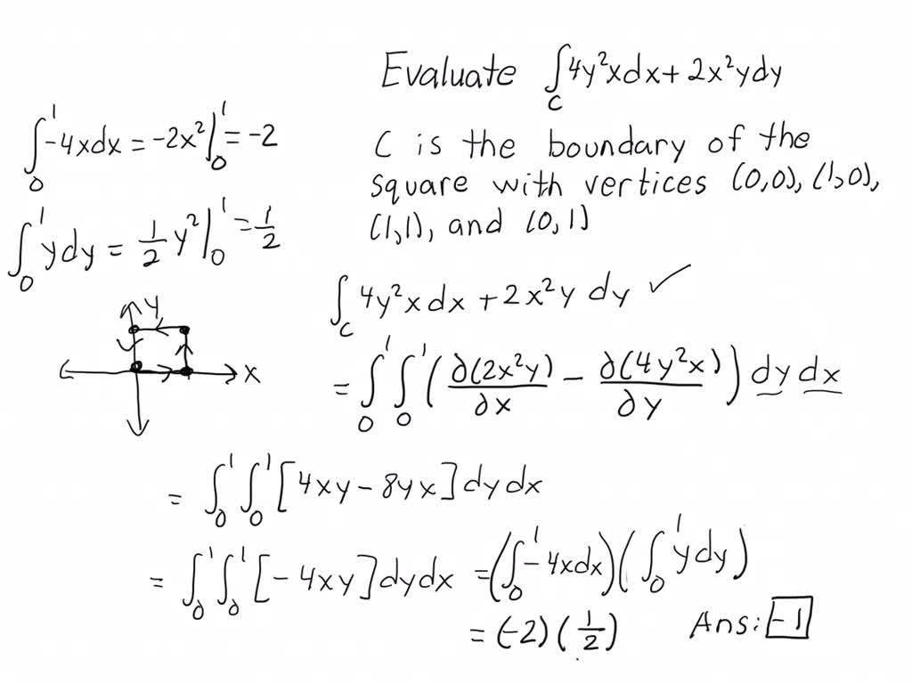 SOLVED: Let C be the closed loop that is the boundary of the triangle with vertices (0, 0), (1 ...