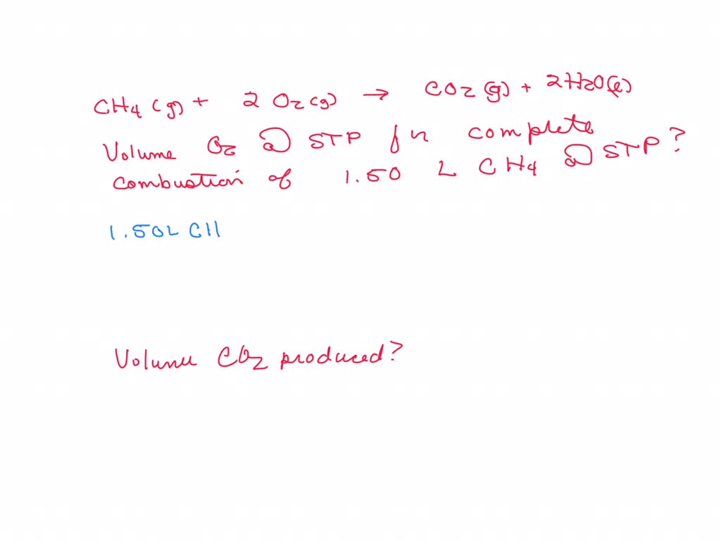 SOLVED: Calculate the volume of CO2 evolved by the combustion of 50 ml ...