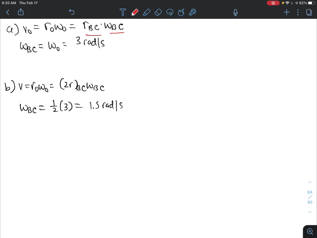 Solveddetermine The Angular Velocity Of Link B C For The Instant