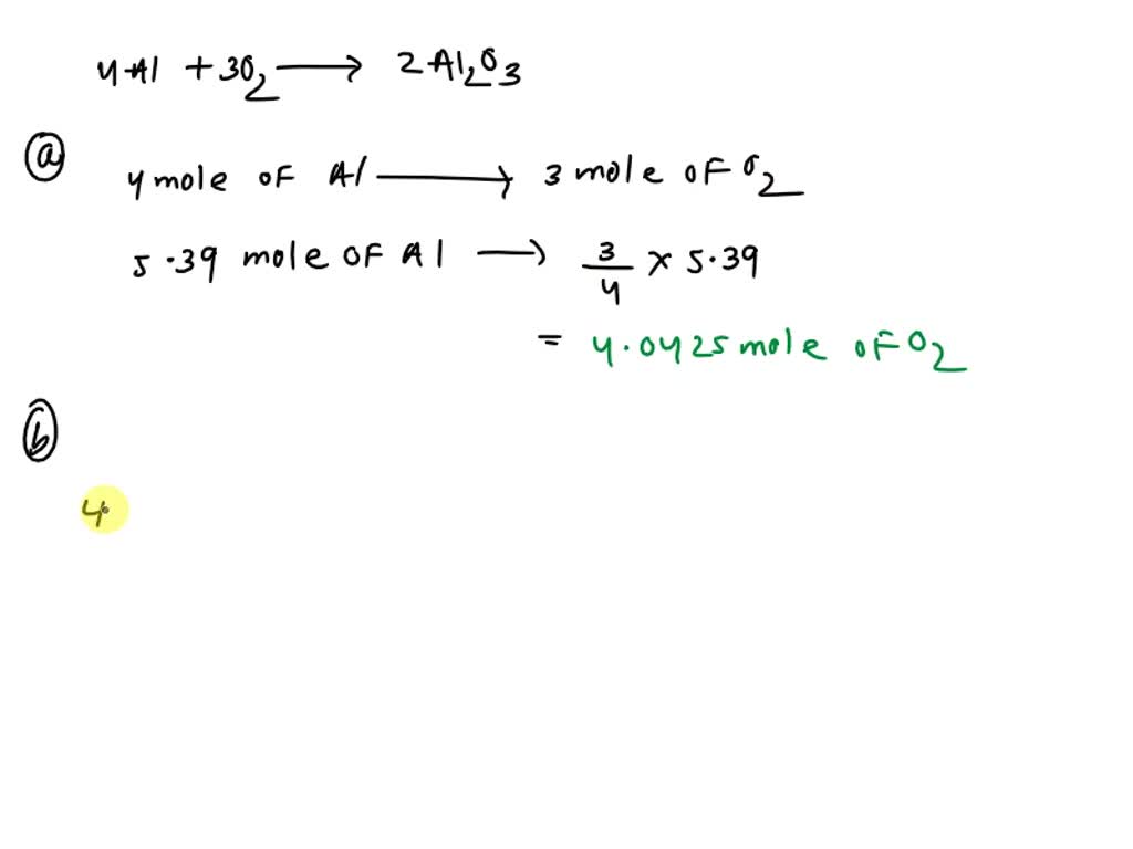 SOLVED: How many moles of aluminum are needed to react completely with 1.2 mol of FeO?