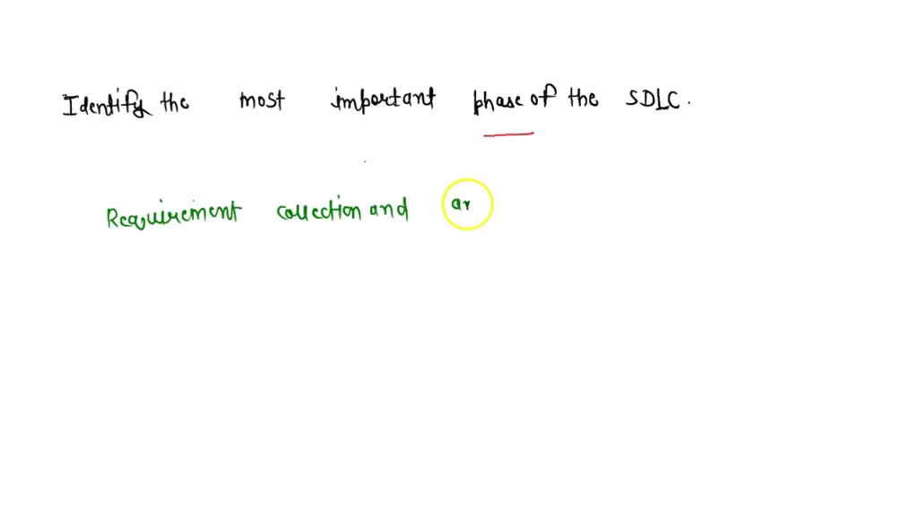 SOLVED Identify The Most Important Phase Of The SDLC Justify Your solved-identify-the-most-important-phase-of-the-sdlc-justify-your