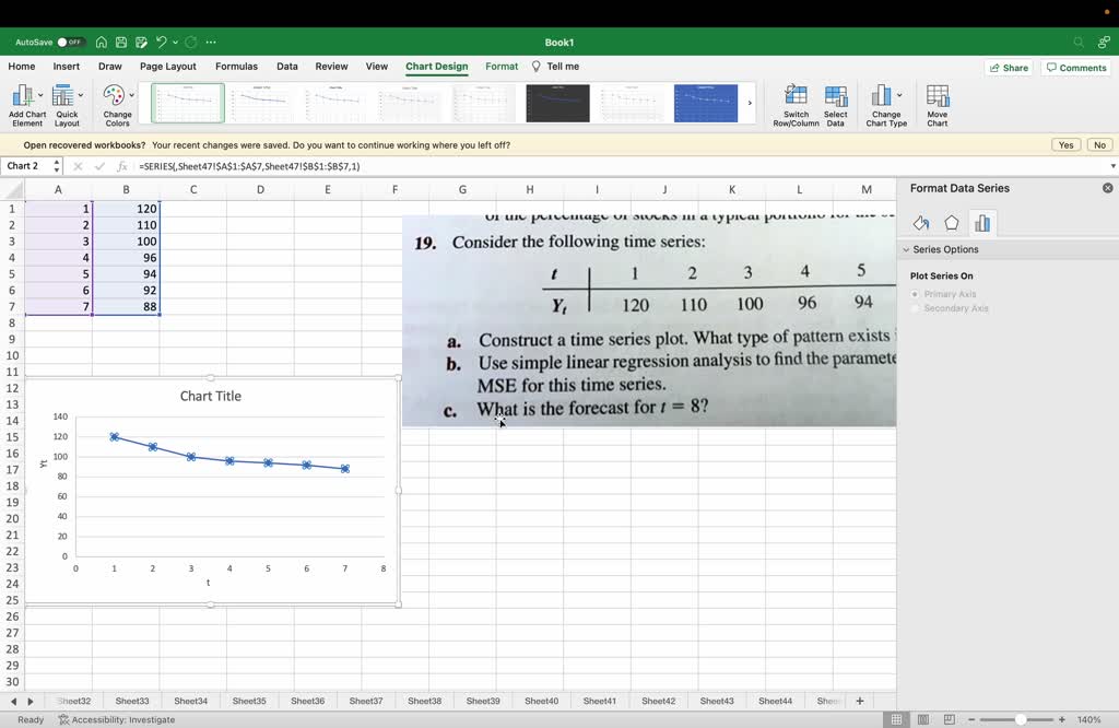 Video Solution Task Instructions Fill The Series In Range B4 F4 With A
