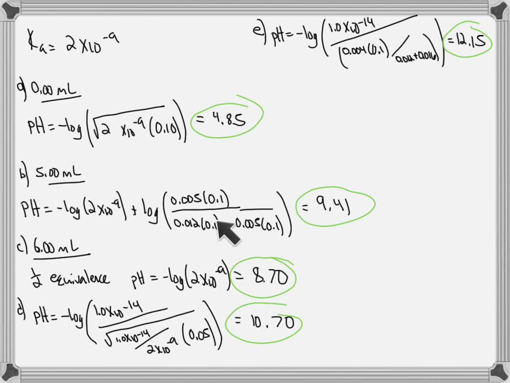 SOLVED: 12.00 mL of hypobromous acid (HOBr) is titrated with 0.10 M KOH ...
