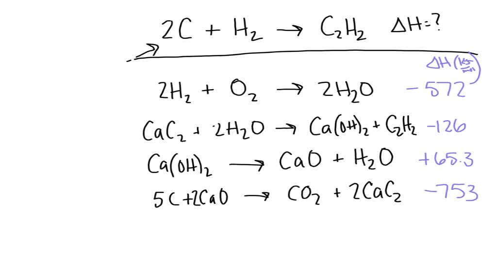 SOLVED: Acetylene, C2H2, is a gas commonly used in welding. It is ...