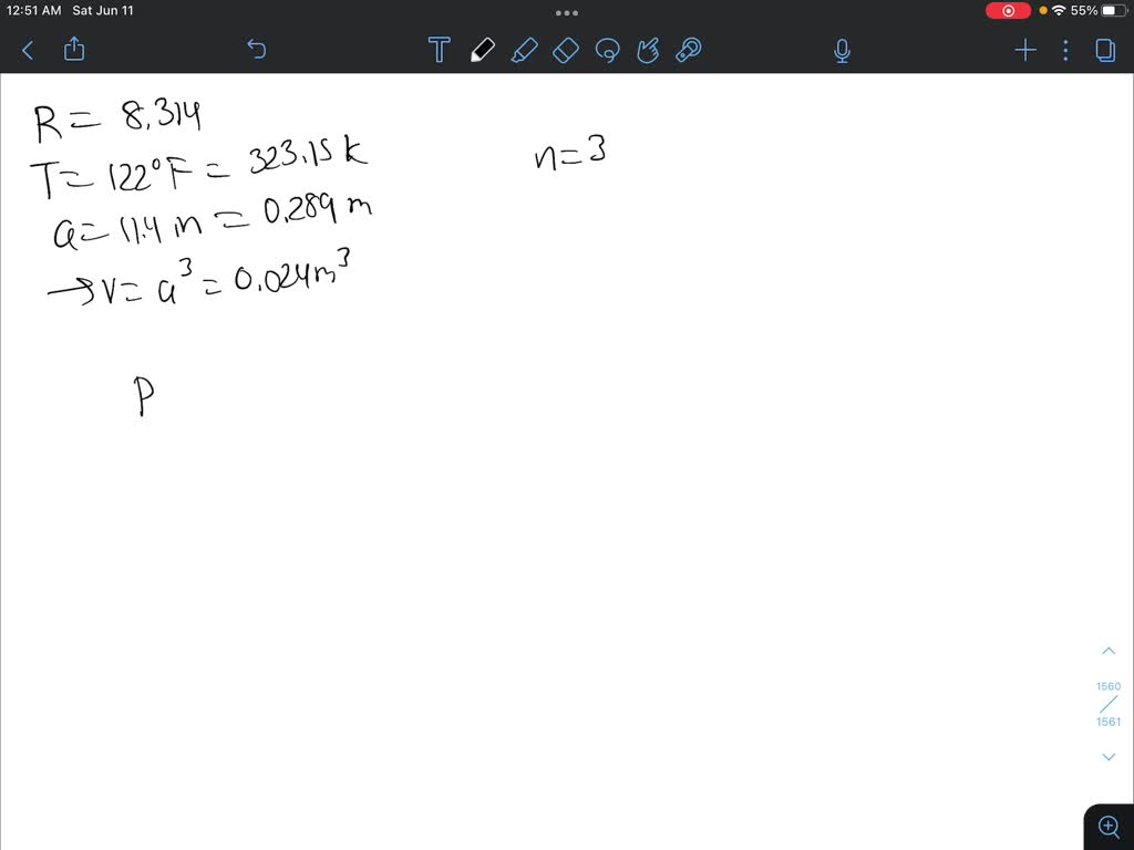 SOLVED: The ideal gas law shows the relationship among some common ...