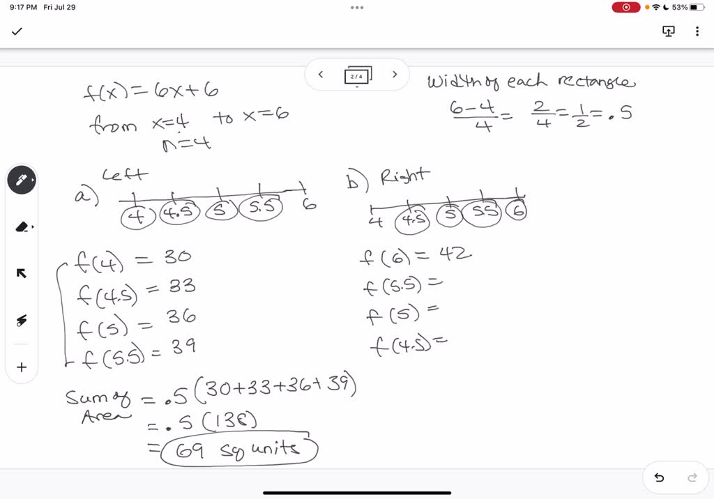SOLVED: Approximate the area under the graph of f(x) and above the X-axis with rectangles, using ...
