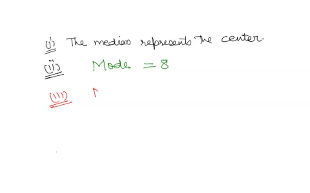 SOLVED Does The Median Represent The Center Of The Data The Medlan 