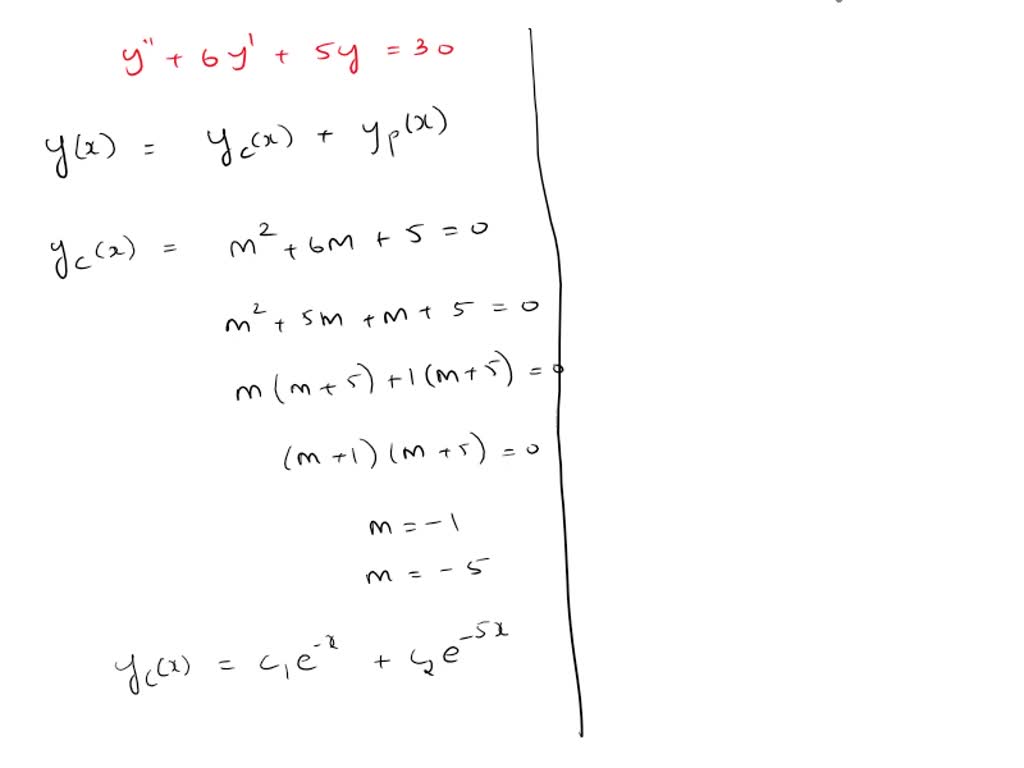 SOLVED: Solve the given differential equation by undetermined ...