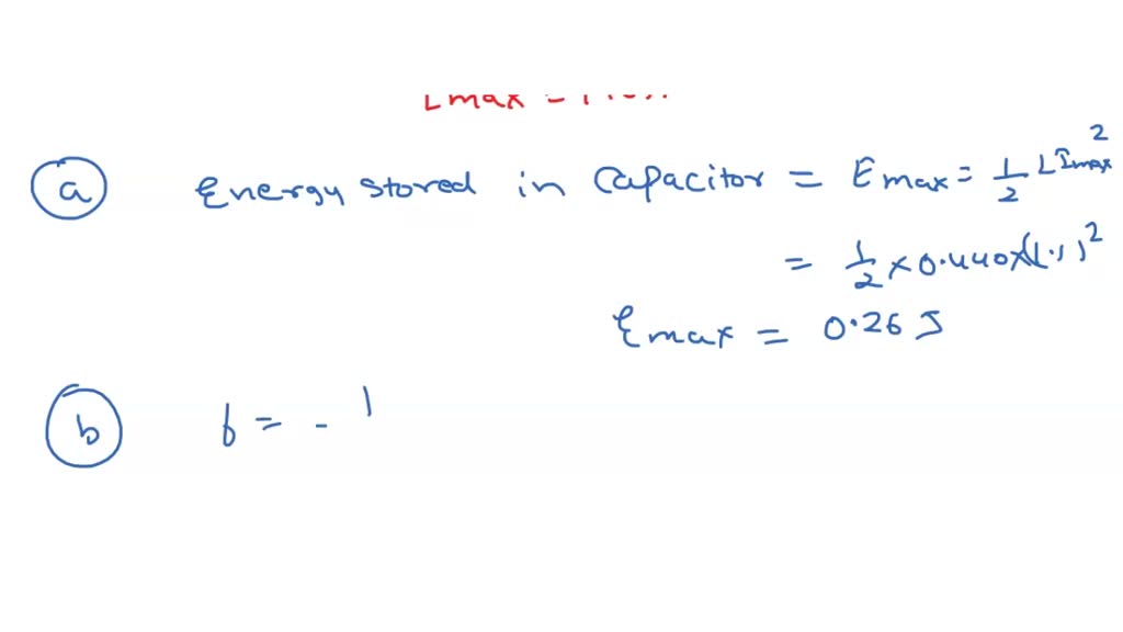 SOLVED: An L-C circuit has an inductance of 0.440 H and a capacitance ...