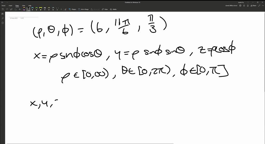 SOLVED: Convert from Cylindrical to Rectangular Coordinates. Convert ... SOLVED: Convert from Cylindrical to Rectangular Coordinates. Convert ...