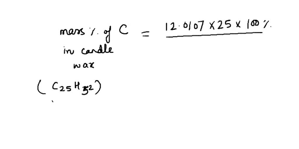 SOLVED: Text: Data and Results Part 4: Burning Your Candle Data Mass of ...