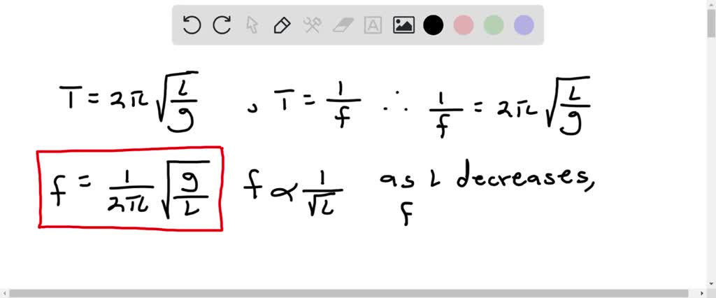 SOLVED: '15. A series of pendulums with different length strings and ...
