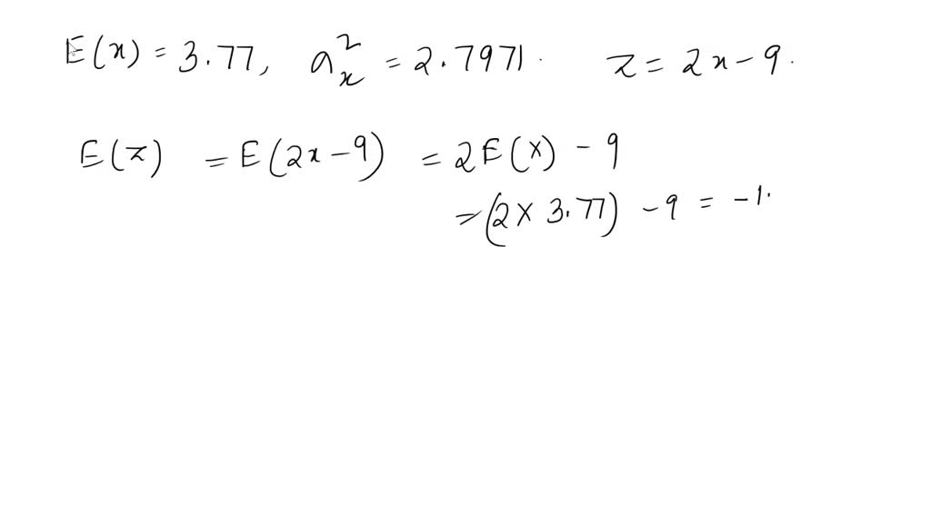 Solved Q3a Find The Mean And Variance Of The Random Variable Z When Z Represents The Number 1676