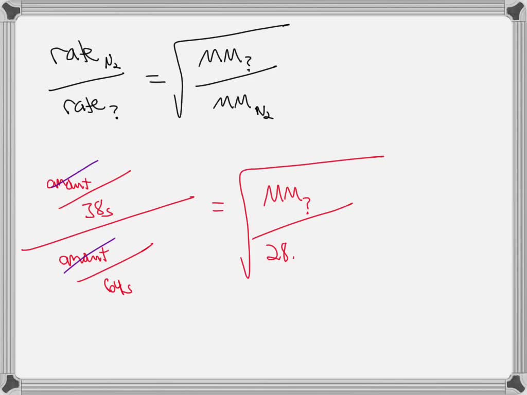 SOLVED: A sample of nitrogen gas effuses through a pinhole in 39.5 ...