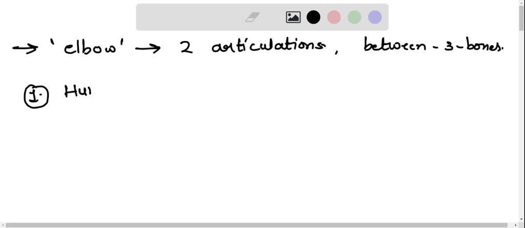 SOLVED: The joint is a monaxial articulation at the elbow. humero ...
