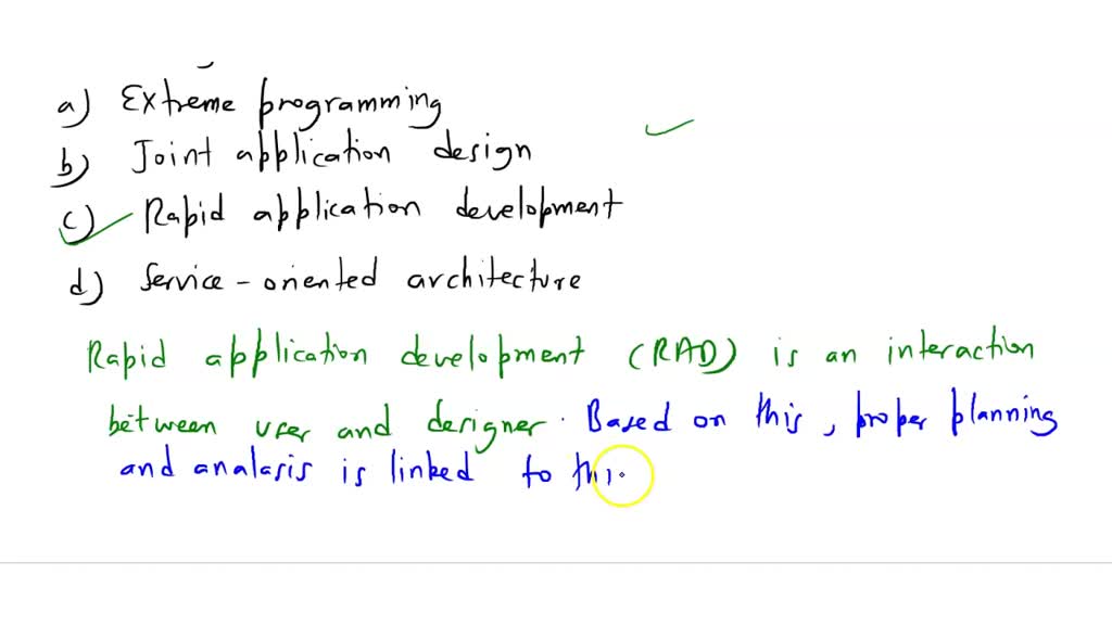 SOLVED: uses an iterative process that repeats the design, development ...