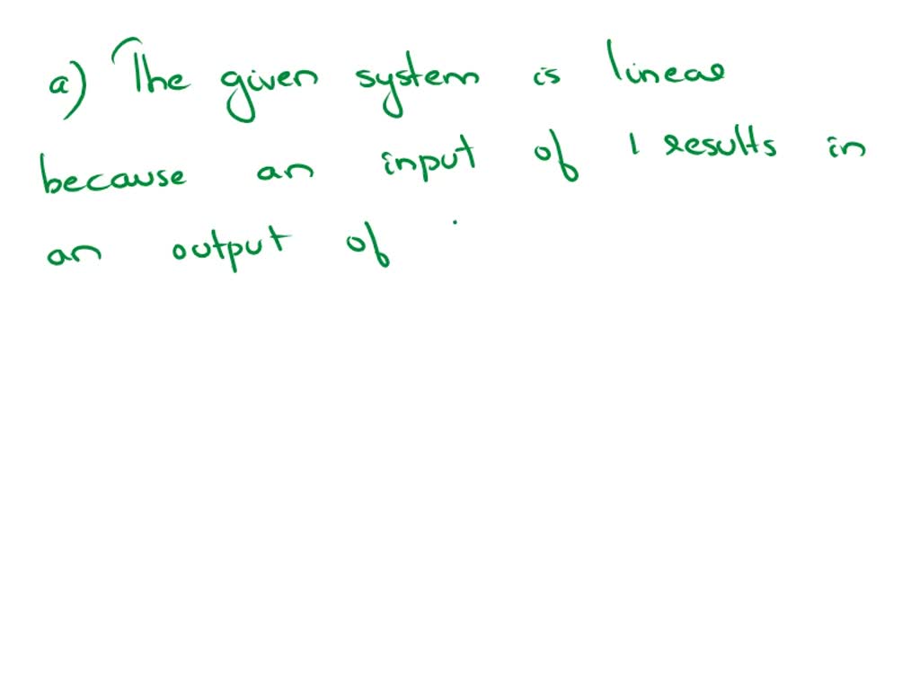 SOLVED: A sinusoidal input applied to a first-order system created a ...