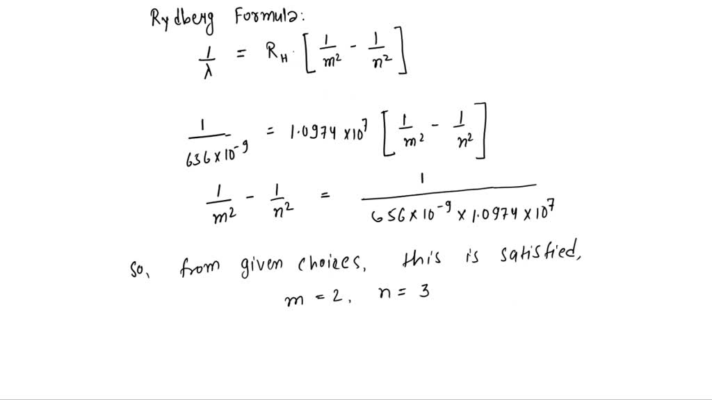 SOLVED: (Figure 1) and the table below show the wavelengths of the first four lines in the ...