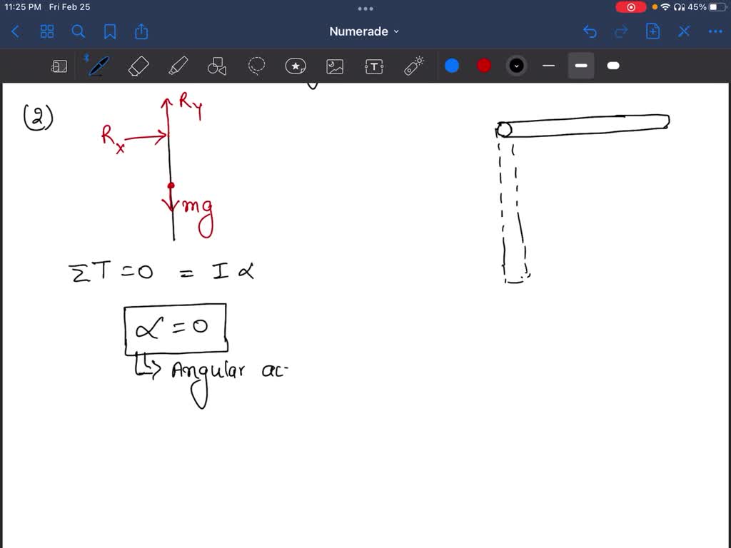 SOLVED: A rod with mass m and length l is pivoted on a frictionless ...