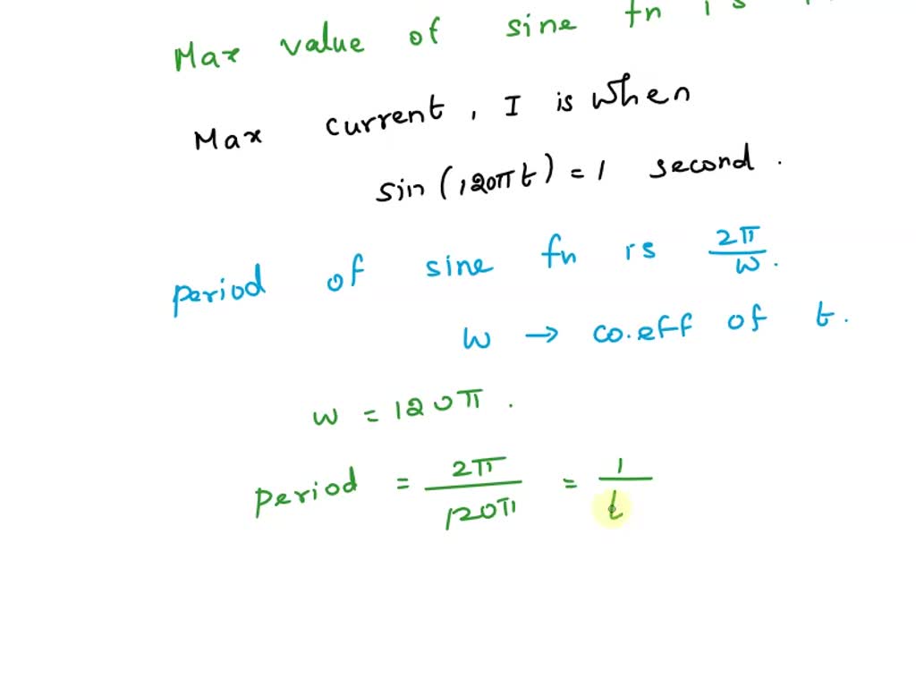 SOLVED: The current, I, in amperes, of an electric circuit is given by ...