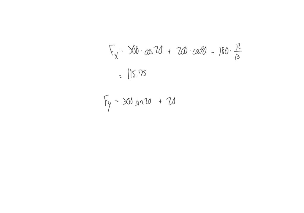 SOLVED: Texts: Please answer In Figure 1, F = 500 N and θ = 10°. Determine the magnitude of the ...