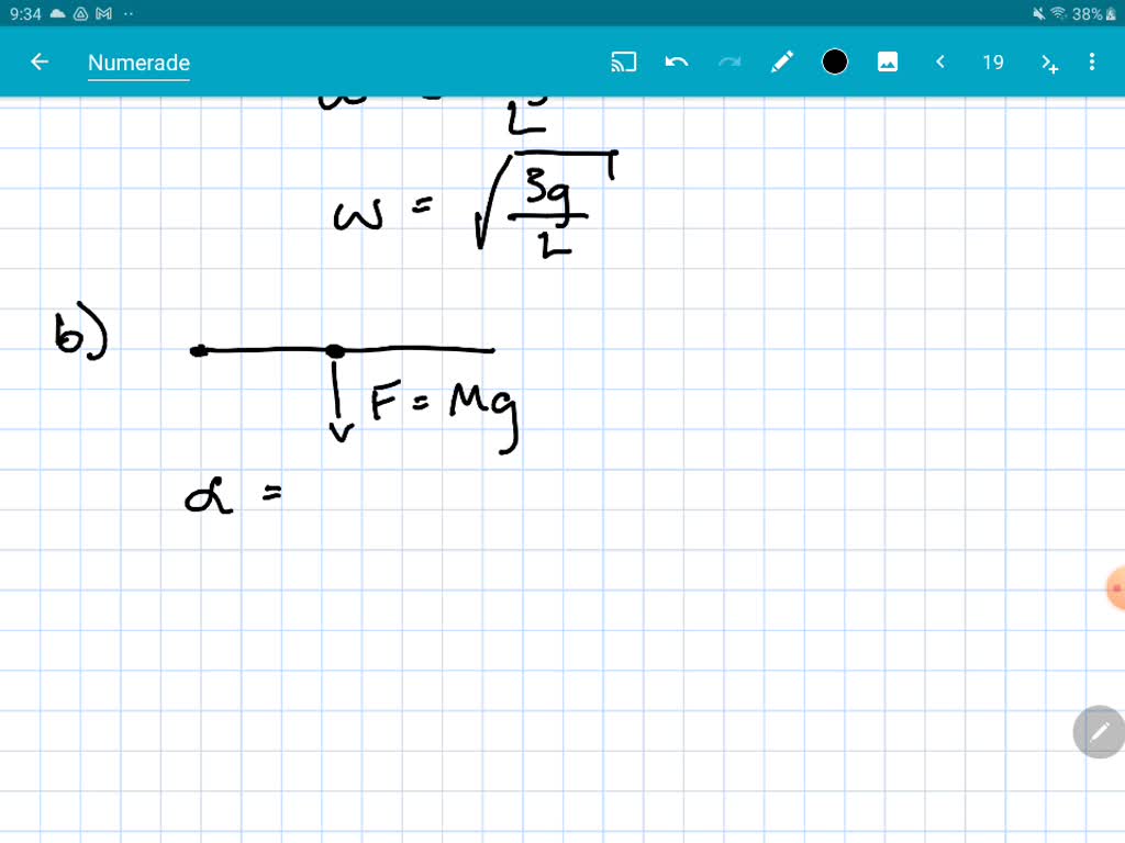 SOLVED: A long uniform rod of length L and mass M is pivoted about a ...