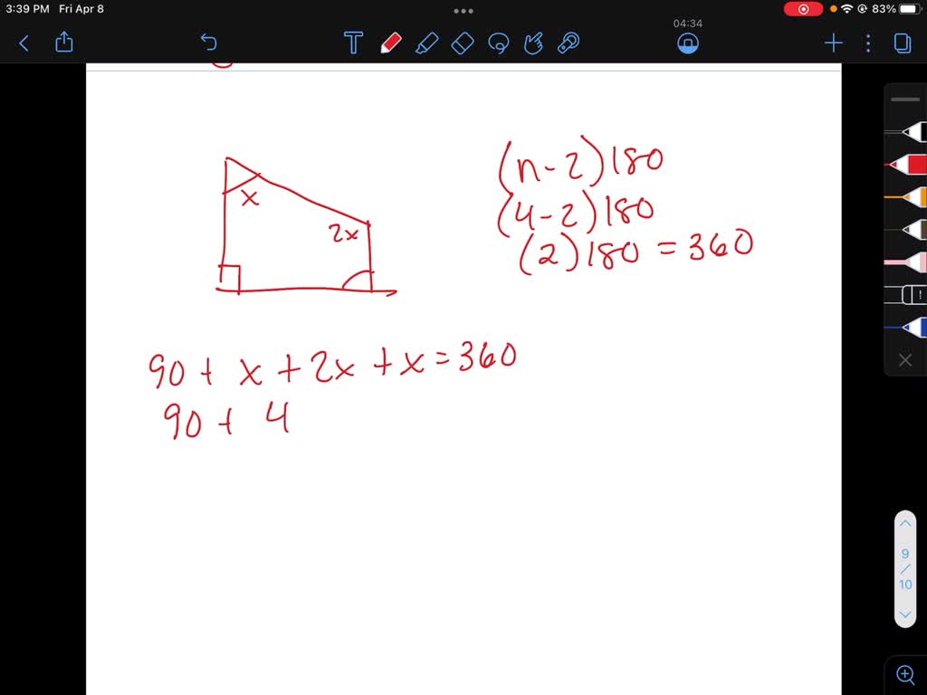 SOLVED: summit angle of given Saccheri quadrilateral measures hyperbolic , geometry; degrees ...