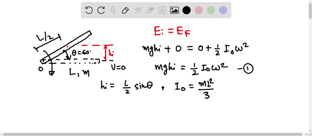SOLVED: A uniform rod of weight 36.0N and length 5.00m rests horizontally. The rod is pivoted at ...