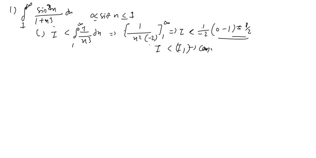 SOLVED: Use Direct Comparison Test to test the improper integral for ... SOLVED: Use Direct Comparison Test to test the improper integral for ...