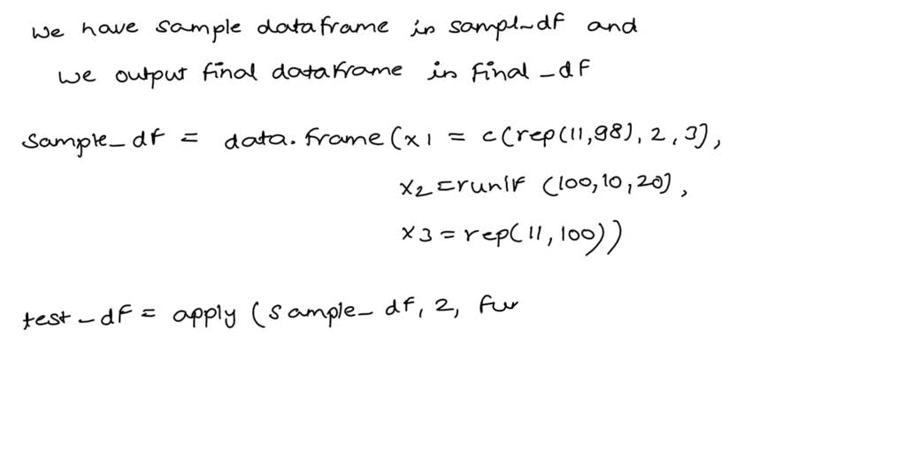 SOLVED: In RStudio, Assuming your data frame is called 'data' and your ...