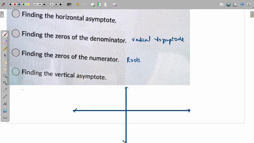 SOLVED: You can determine the end behaviour- ofa rational function by: Finding the horizontal ...