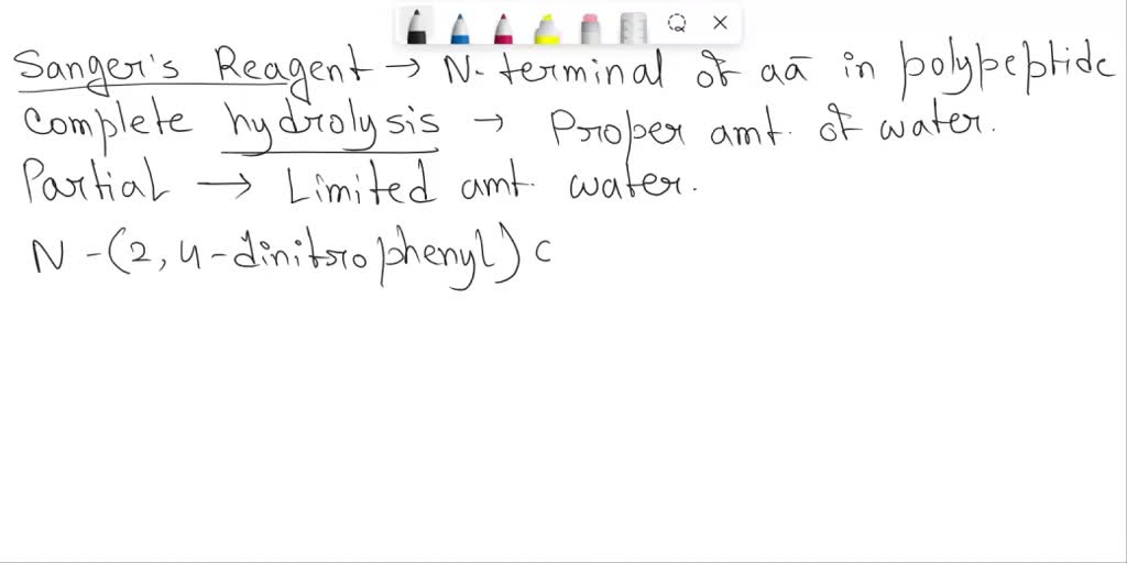 SOLVED: Complete hydrolysis of a nonapeptide gave Ala, 2 Phe, Asp, Gly ...