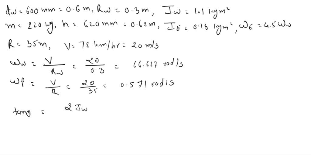 SOLVED: A solo motor cycle complete with rider has a mass of 200 kg.the ...