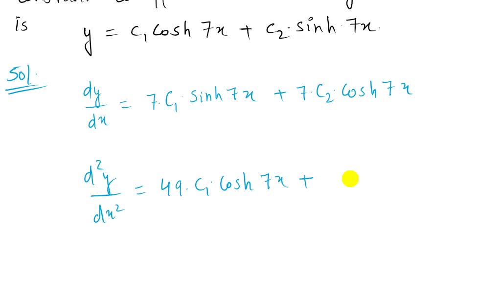 SOLVED: Find a homogeneous linear differential equation with constant ...