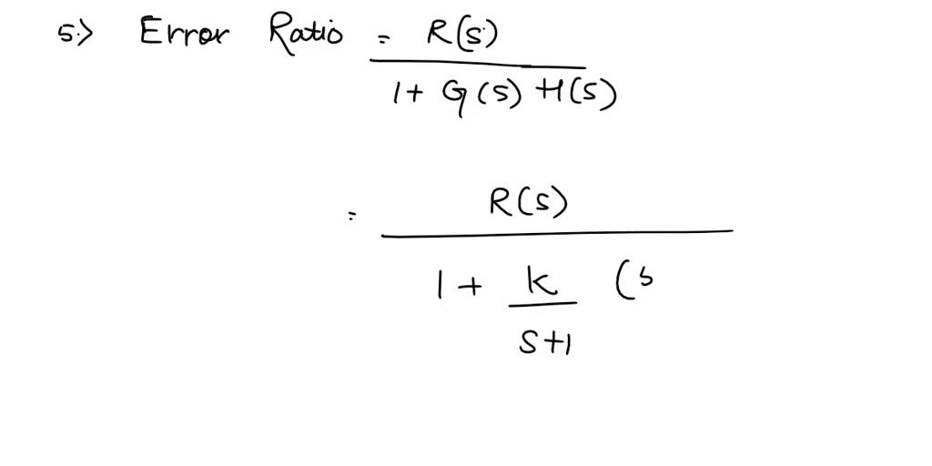 SOLVED: For the system represented by the following block diagram ... SOLVED: For the system represented by the following block diagram ...