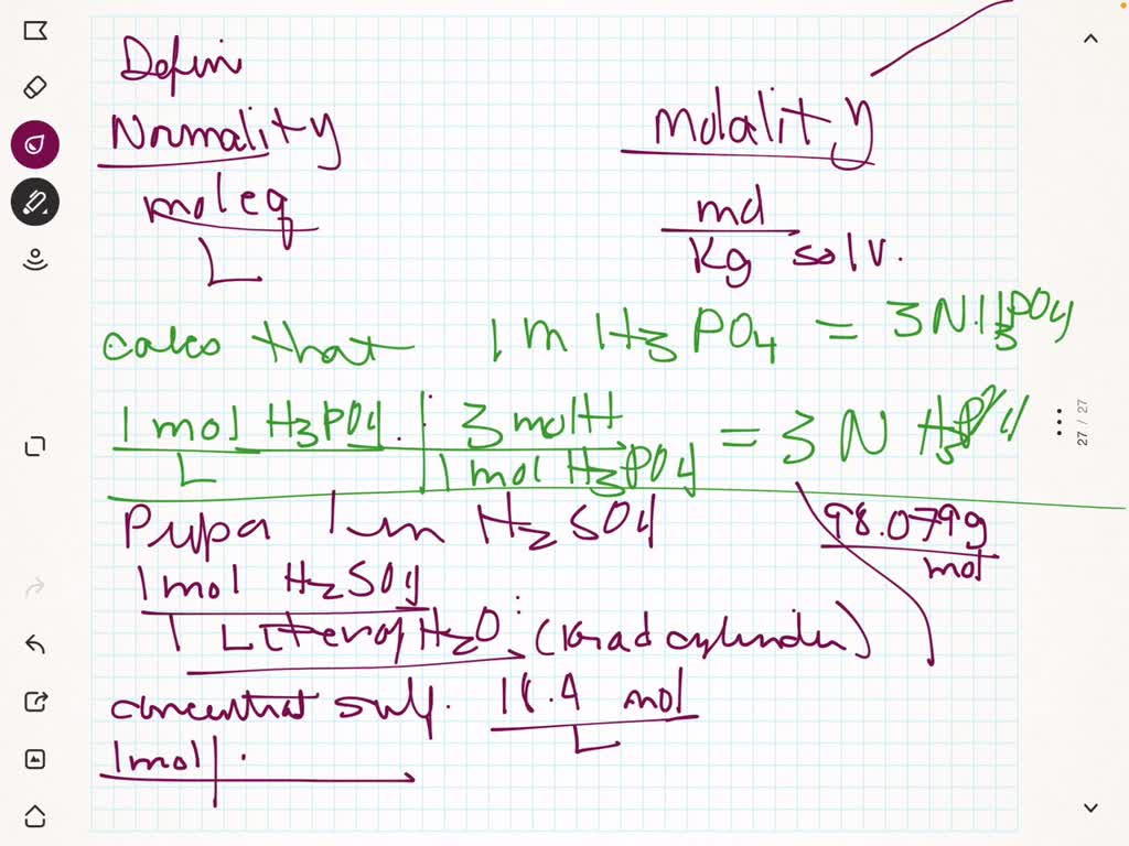 SOLVED: The concentration of a substance in a solution is generally ...