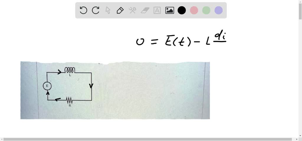 SOLVED: A series circuit contains resistor and an inductor as shown in the figure: Determine ...