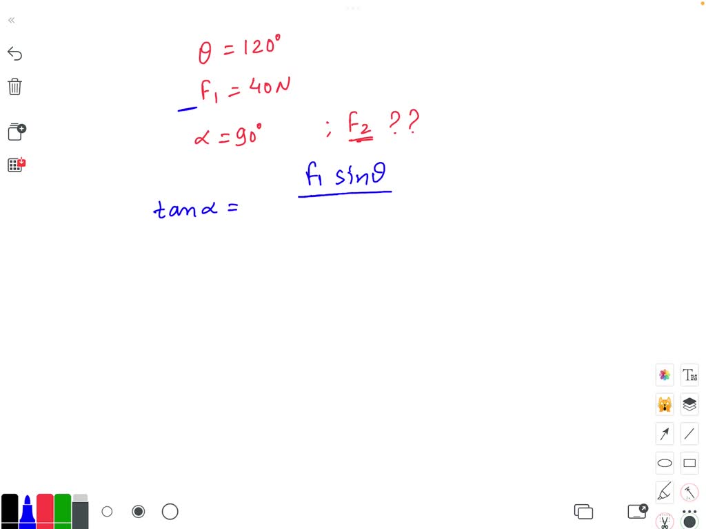 Example 2: Two forces act at an angle of 120Â°. The bigger force is 40 ...