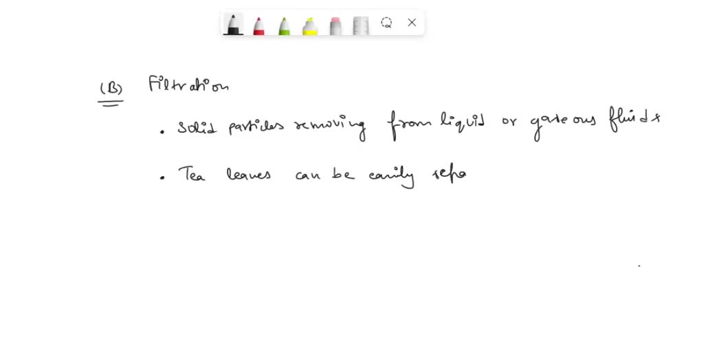 SOLVED: Sublimation, Extraction, Decantation, Filtration, Evaporation 1 ...