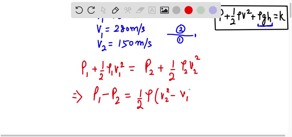 SOLVED: What is the lift (in newtons) due to Bernoulli's principle on a ...
