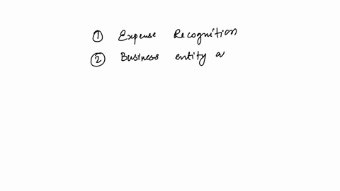 Exercise 1-14 (Static) Basic assumptions and principles [LO1-7, 1-8, 1-9] Identify the ...